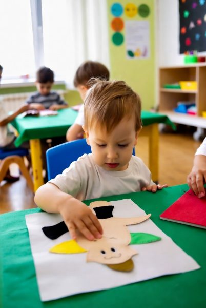 Аппликация в яслях: мифы и реальность. Почему детям дают клей и бумагу ...